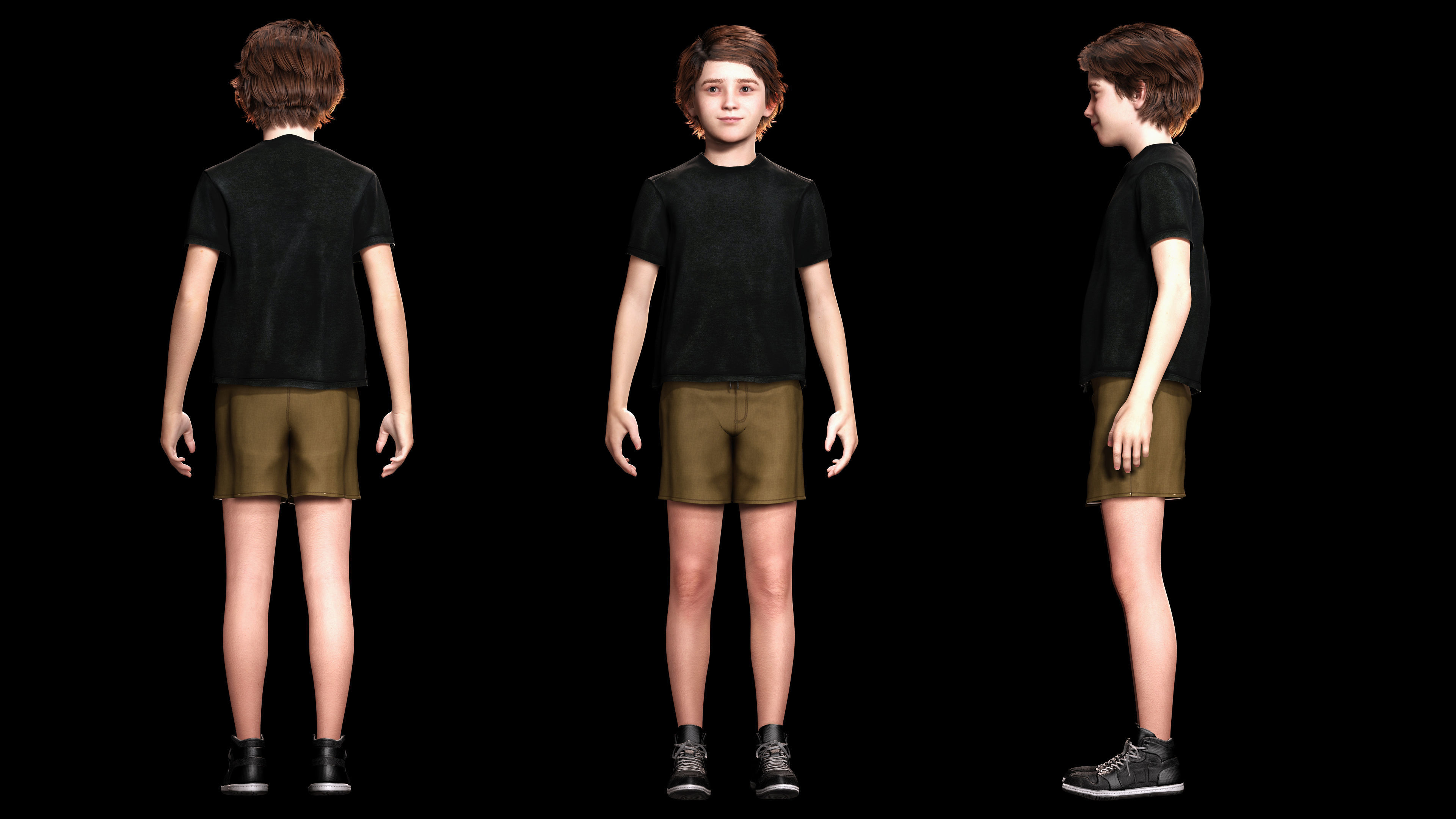 3D model Leo - Realistic Child Boy 3D Model with Beautiful Smile VR / AR / low-poly | CGTrader