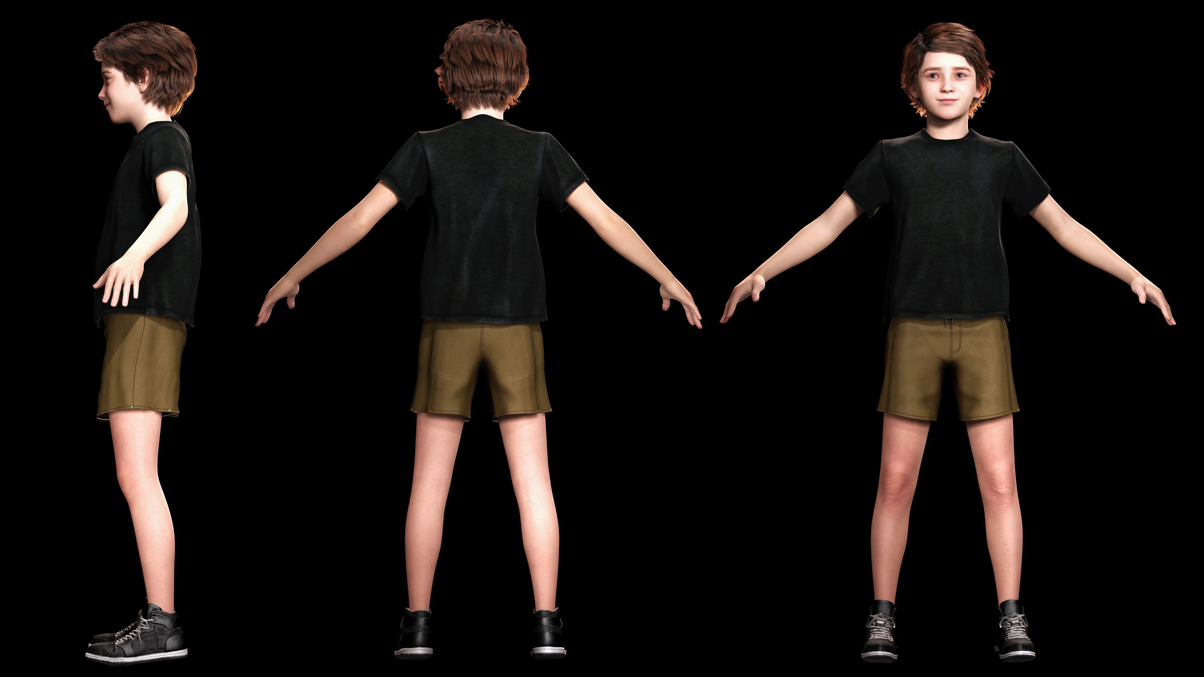 3D model Leo - Realistic Child Boy 3D Model with Beautiful Smile VR / AR / low-poly | CGTrader