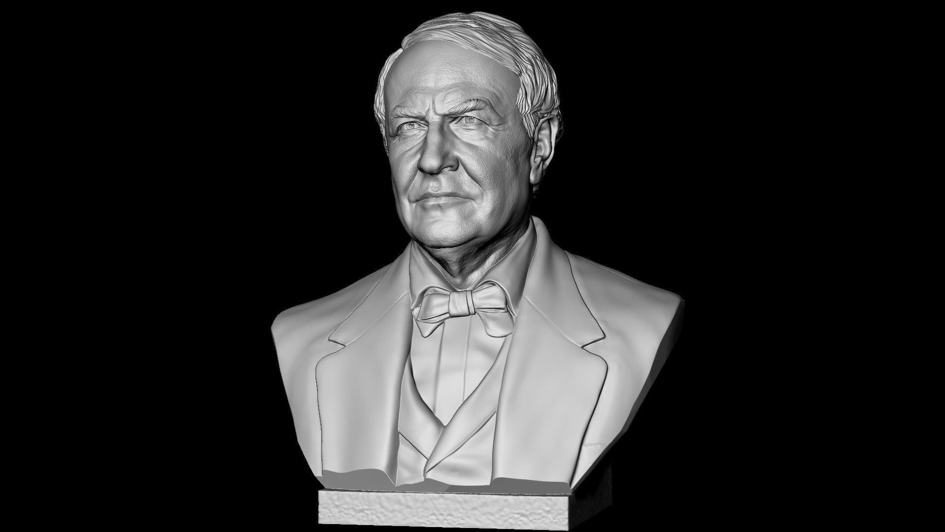 Thomas Edison 3D model 3D printable | CGTrader