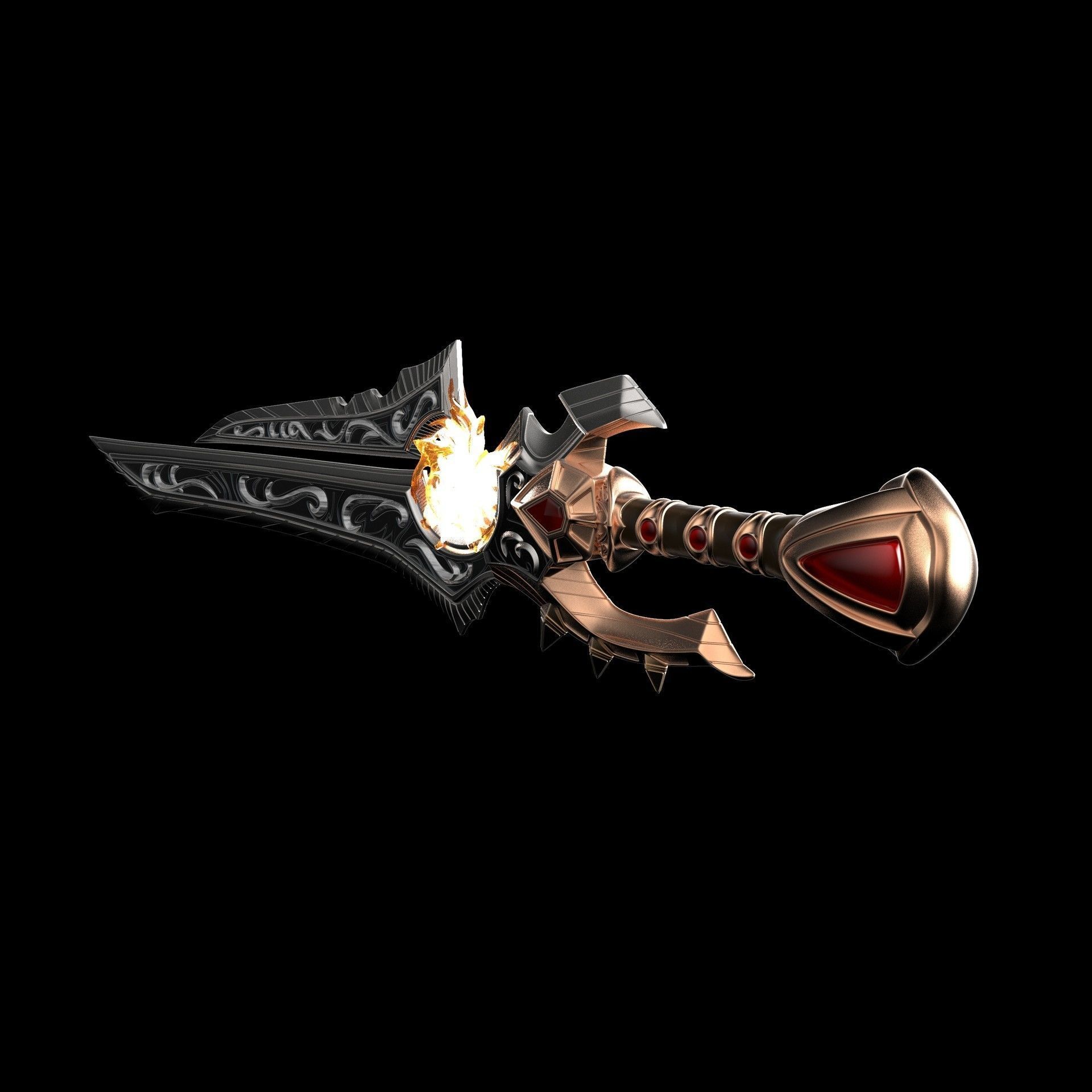 Anduin Wrynn WOW Battle for Azeroth Sword 3D model | CGTrader