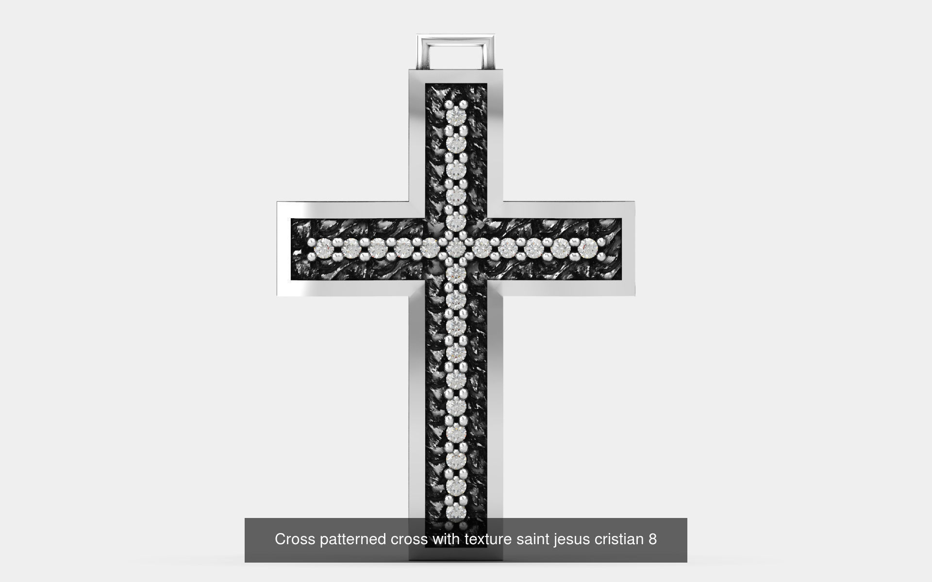 Cross patterned cross with texture saint jesus cristia 3D Model ...