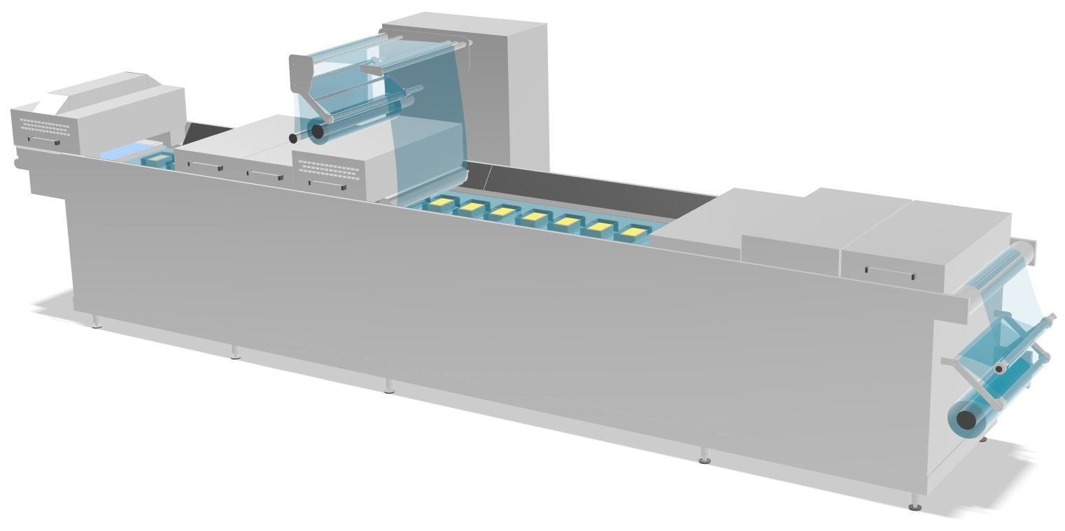 3D model Thermoformer - Packaging machine VR / AR / low-poly | CGTrader