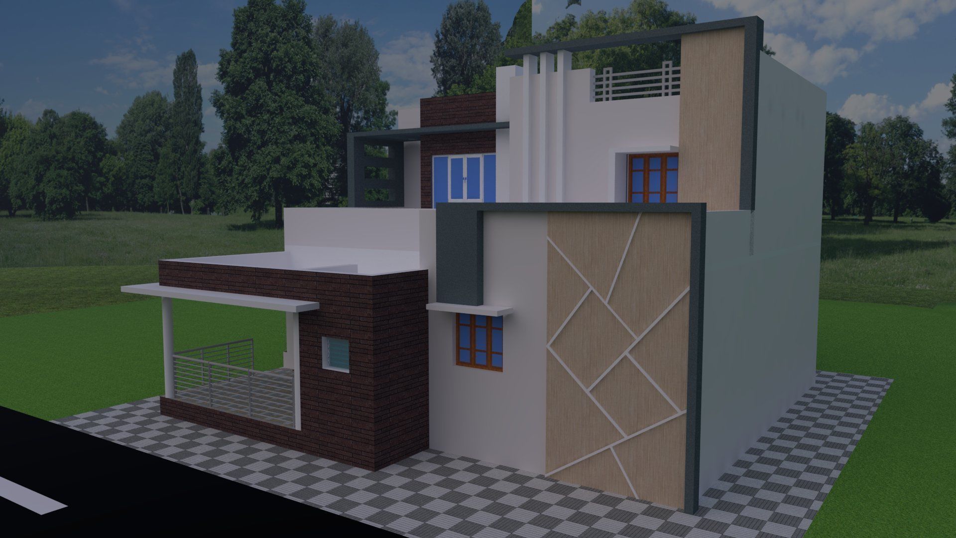 3D model Elevation 4side view VR / AR / low-poly | CGTrader