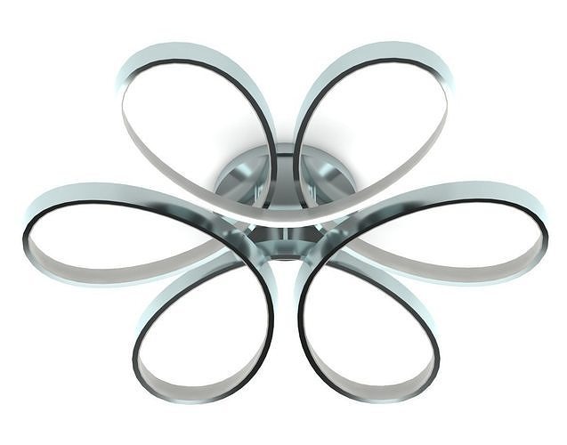 Ceiling light - Modern loops lamp with LED 3D model | CGTrader