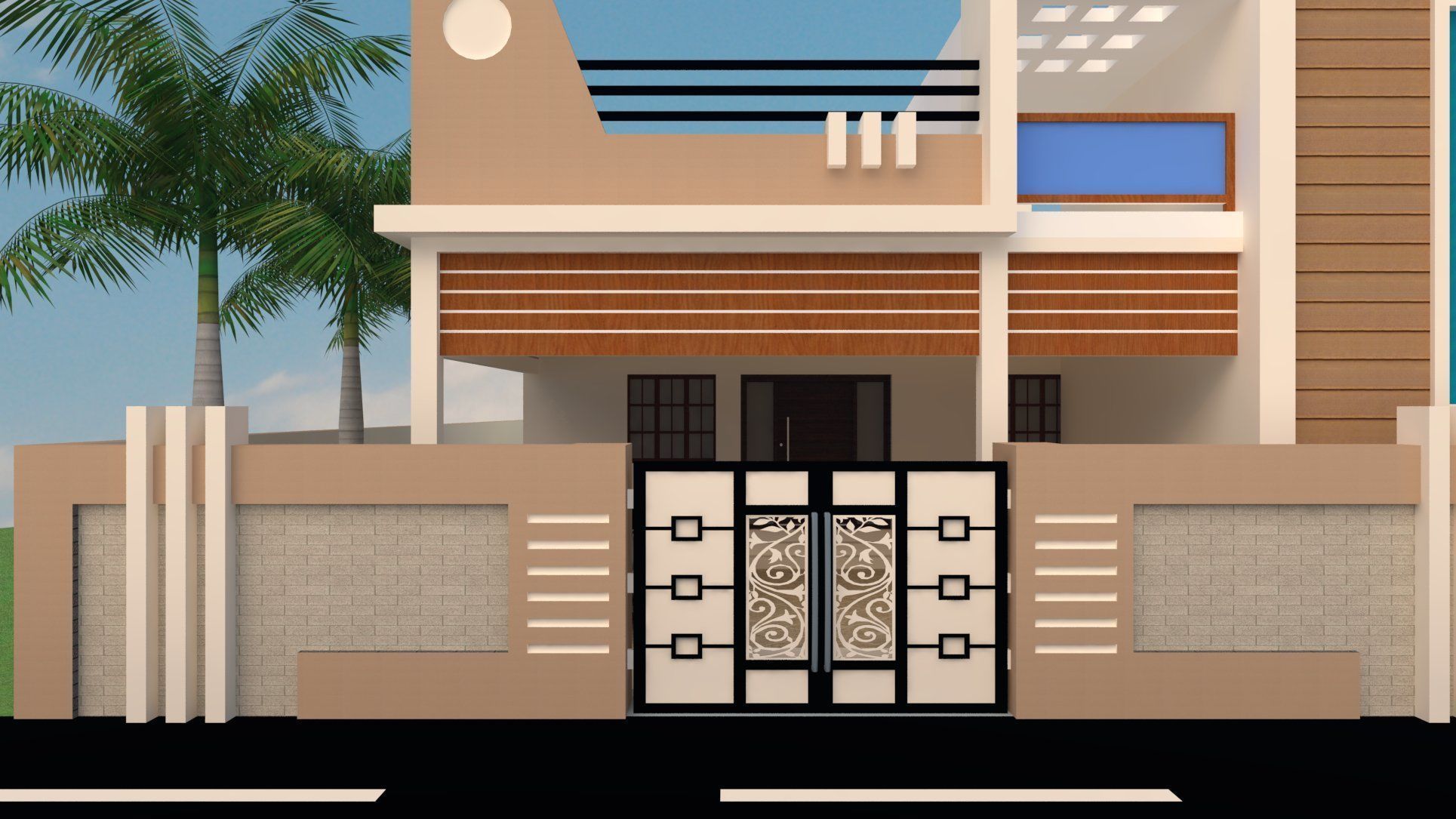 3D model Portico Elevation VR / AR / low-poly | CGTrader