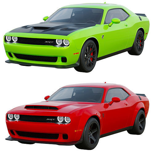 Dodge Challenger SRT Hellcat and Demon 3D model | CGTrader