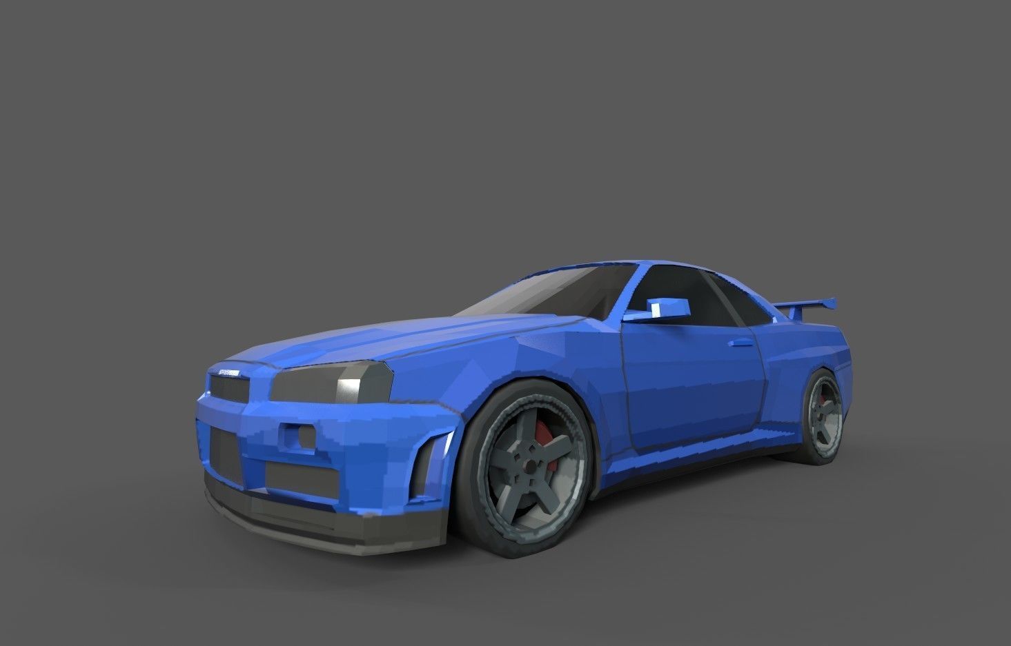 3D model Nissan Skyline GTR R35 GameReady for mobile VR / AR / low-poly ...