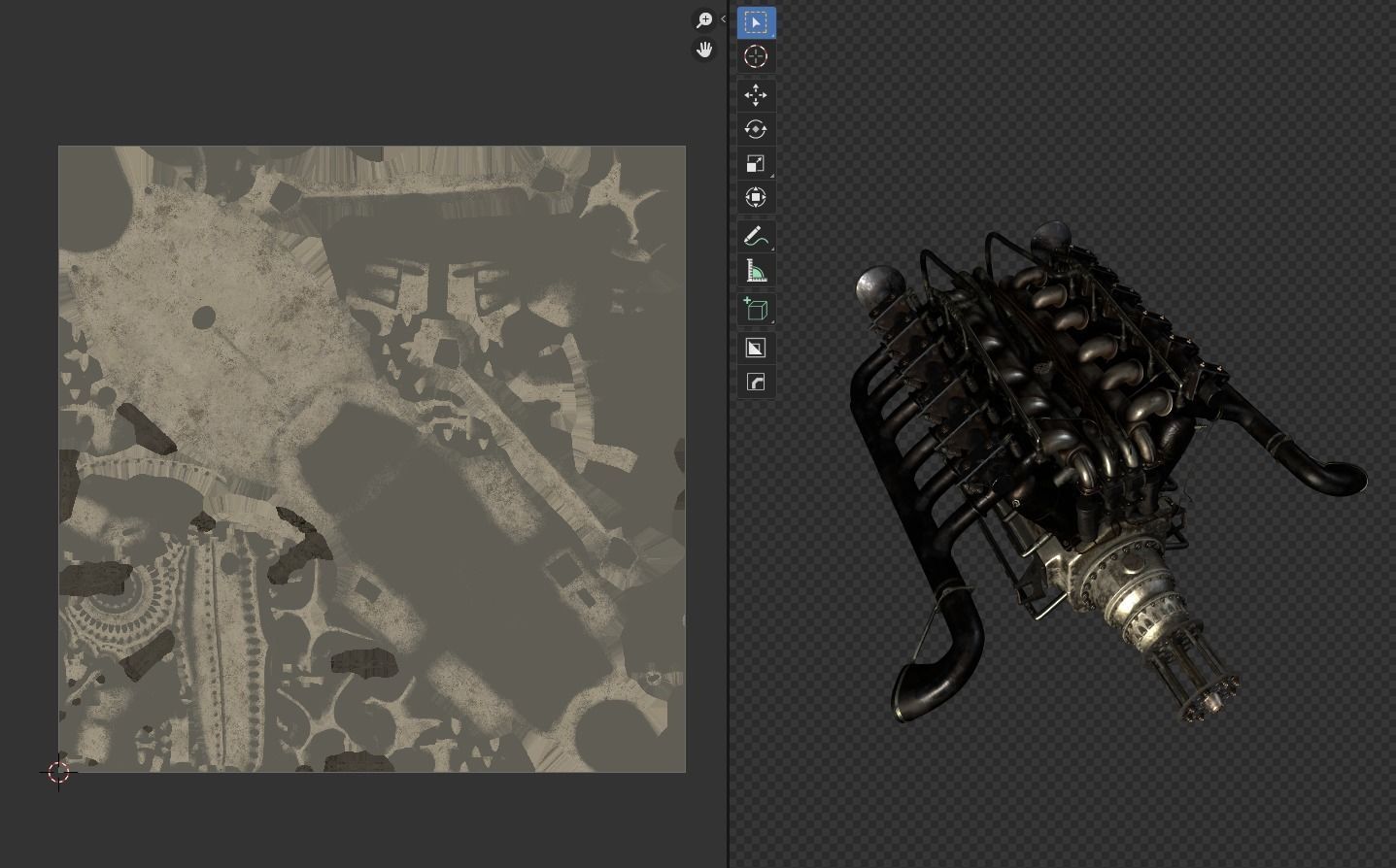 Aircraft Engine V-Type 3D model | CGTrader