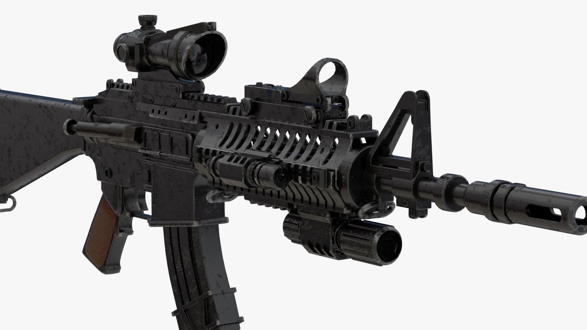 4K Texture Realistic Machine Gun 3D model | CGTrader