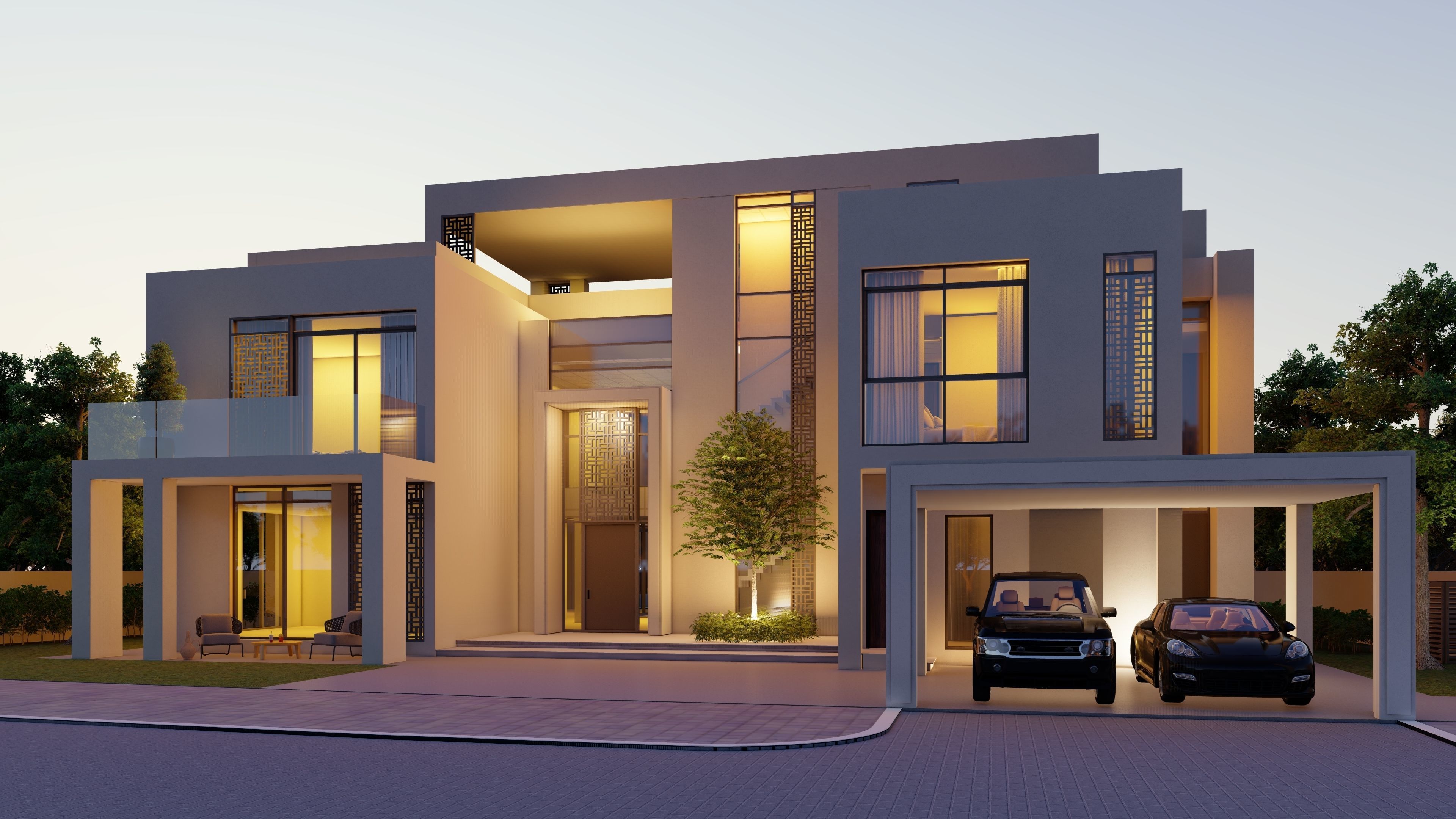 Villa visualization 3D model | CGTrader