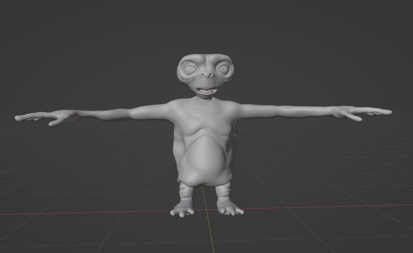 ET 3D Model with Rig and Scene 3D model animated rigged | CGTrader