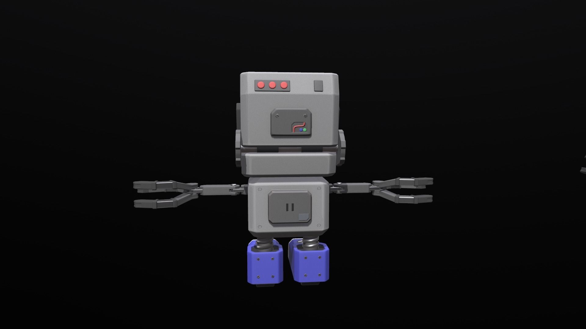 3D model Stylized Robot Game-ready Model VR / AR / low-poly | CGTrader