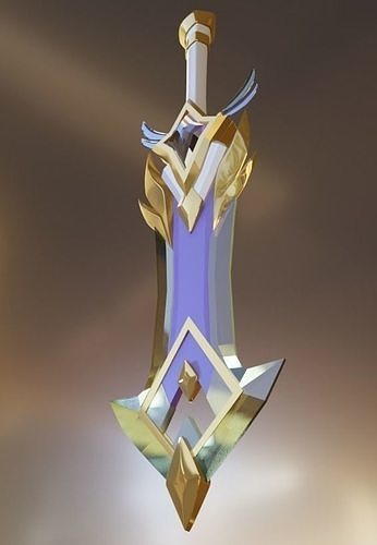 Sword of Ekko Star Guardian 3D Print Model 3D model 3D printable | CGTrader