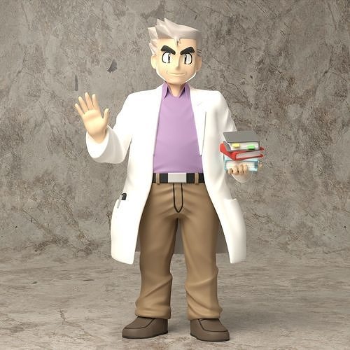 Pokemon - Professor Oak 3D model 3D printable | CGTrader