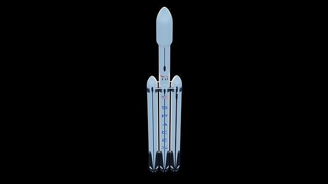 SpaceX Falcon Heavy 3D model | CGTrader