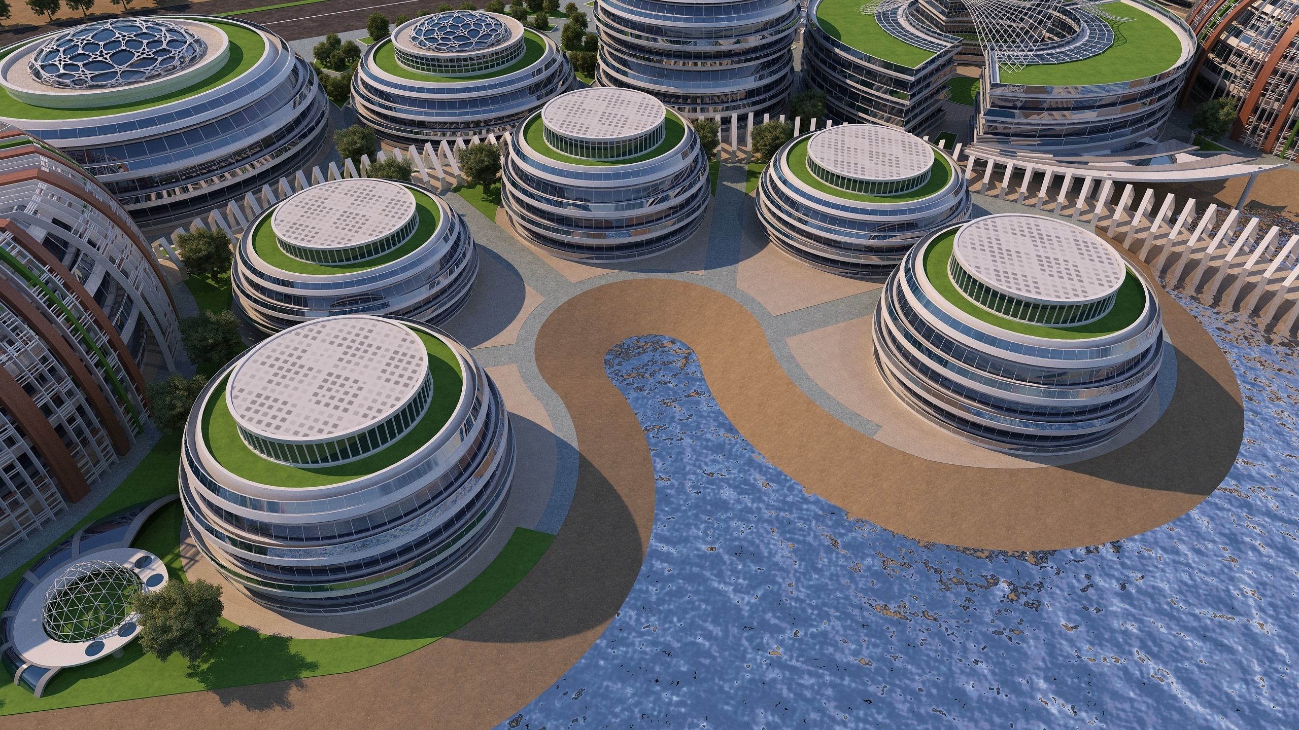 0178 - Business Park Architecture 3D Project - 2D Drawings 3D model ...