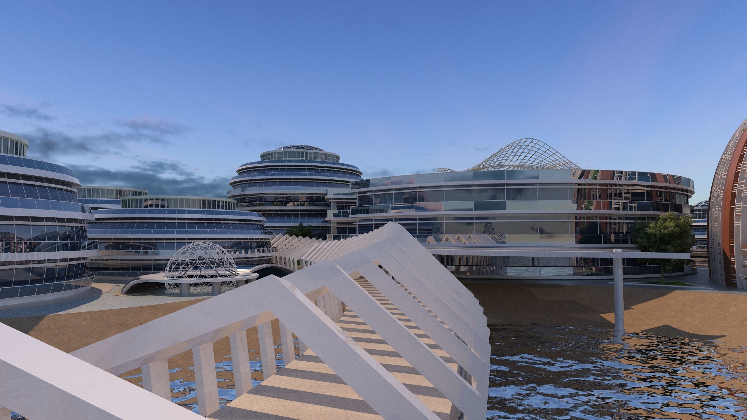 0178 - Business Park Architecture 3D Project - 2D Drawings 3D model ...