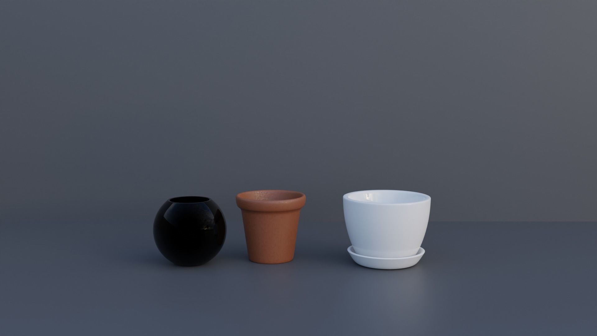 Flower Pots Blender 3D Assets 3D model | CGTrader