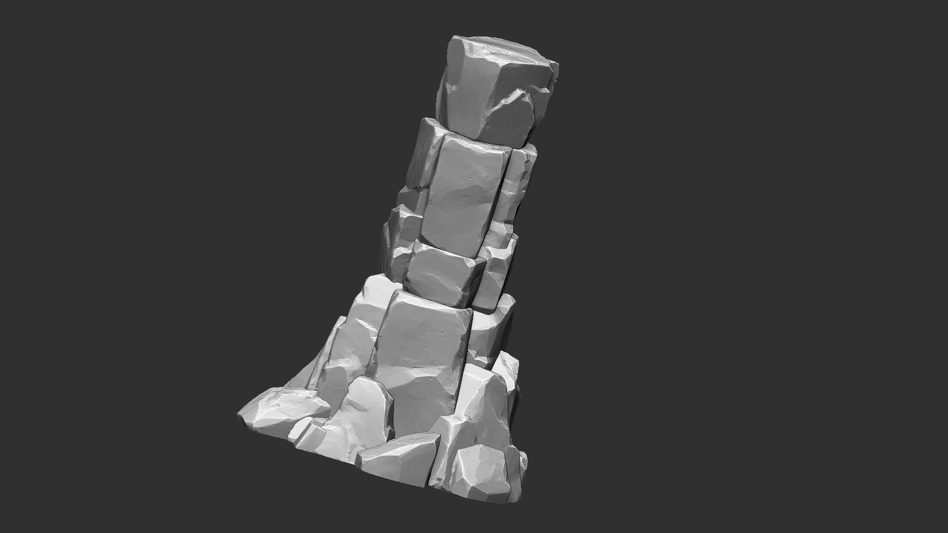 3D model of stone columns Zbrush sculpt 3D model | CGTrader