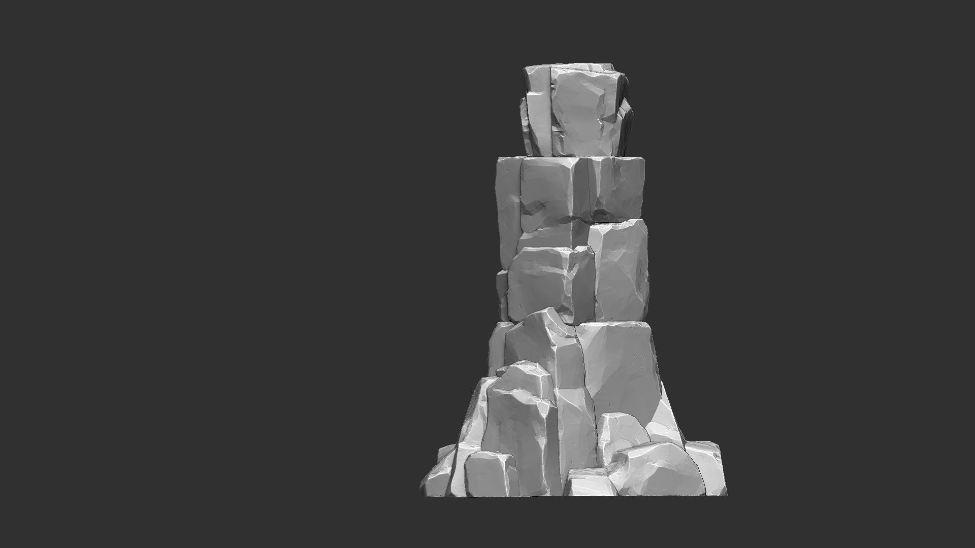3D model of stone columns Zbrush sculpt 3D model | CGTrader