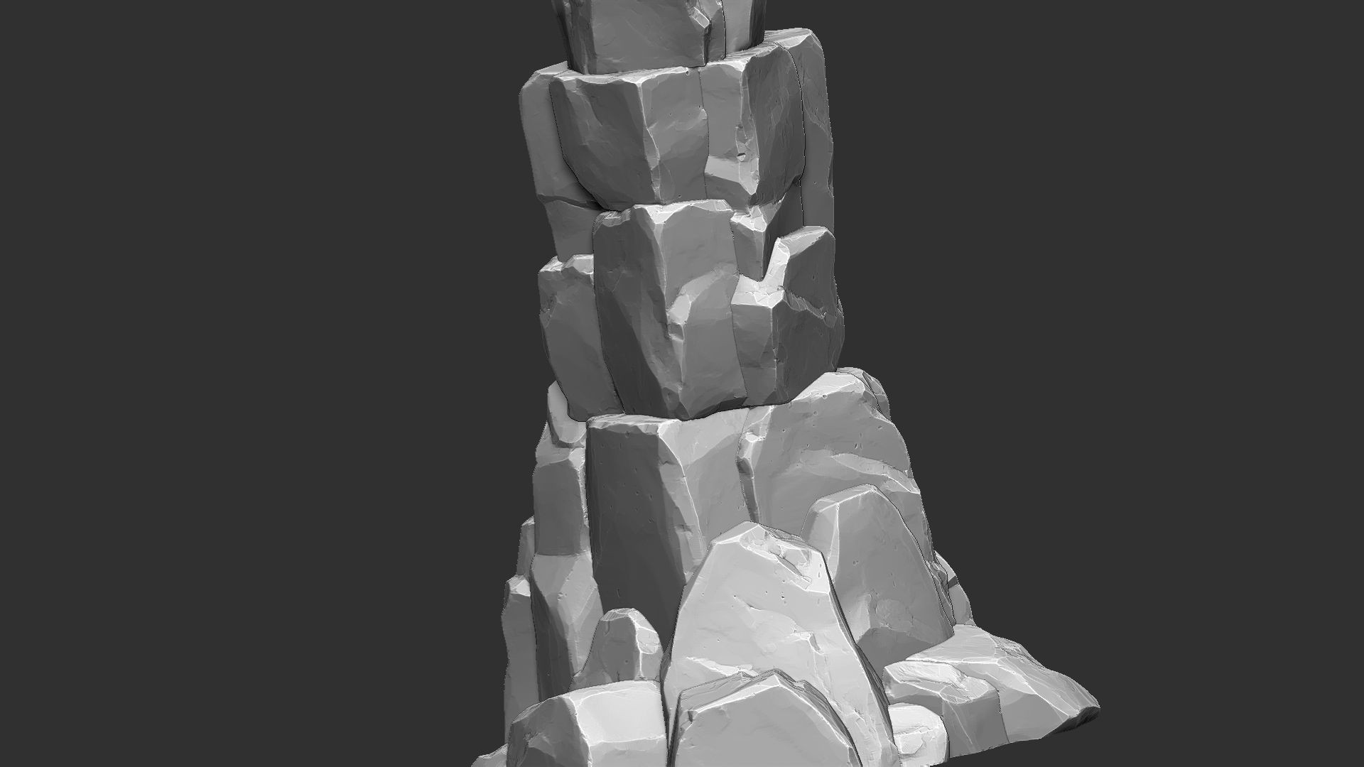 3D model of stone columns Zbrush sculpt 3D model | CGTrader
