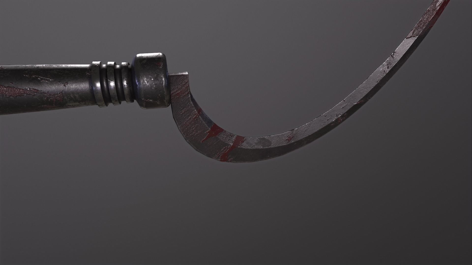 medieval metal sickle weapon free VR / AR / low-poly 3D model | CGTrader