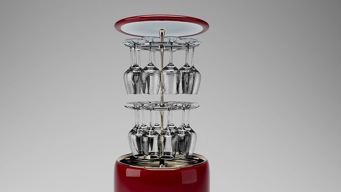 Wine glass rack 3D model | CGTrader