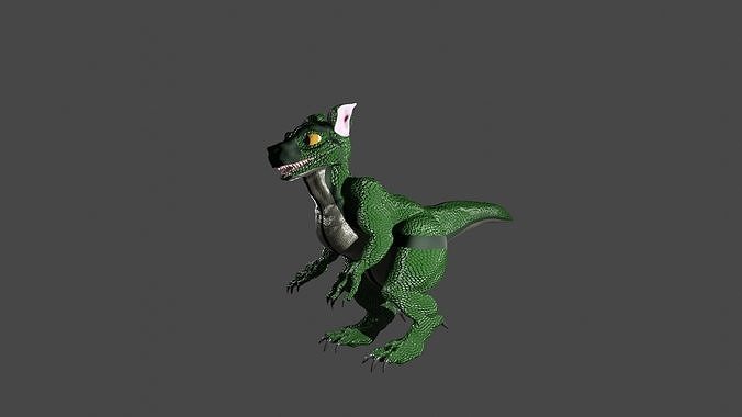 RaptorToon 3D model rigged | CGTrader