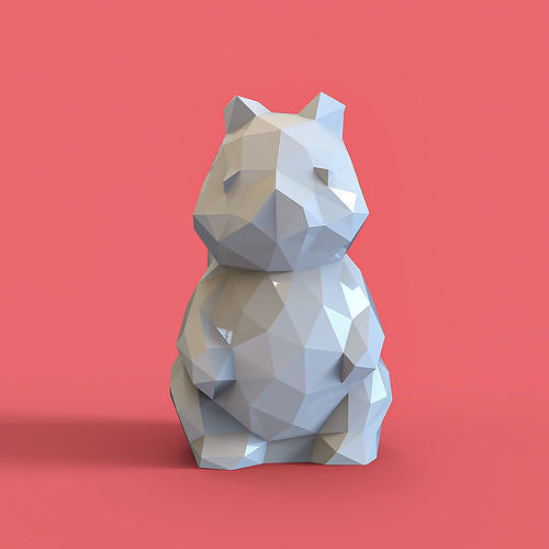 Low poly squirrel free 3D model 3D printable | CGTrader
