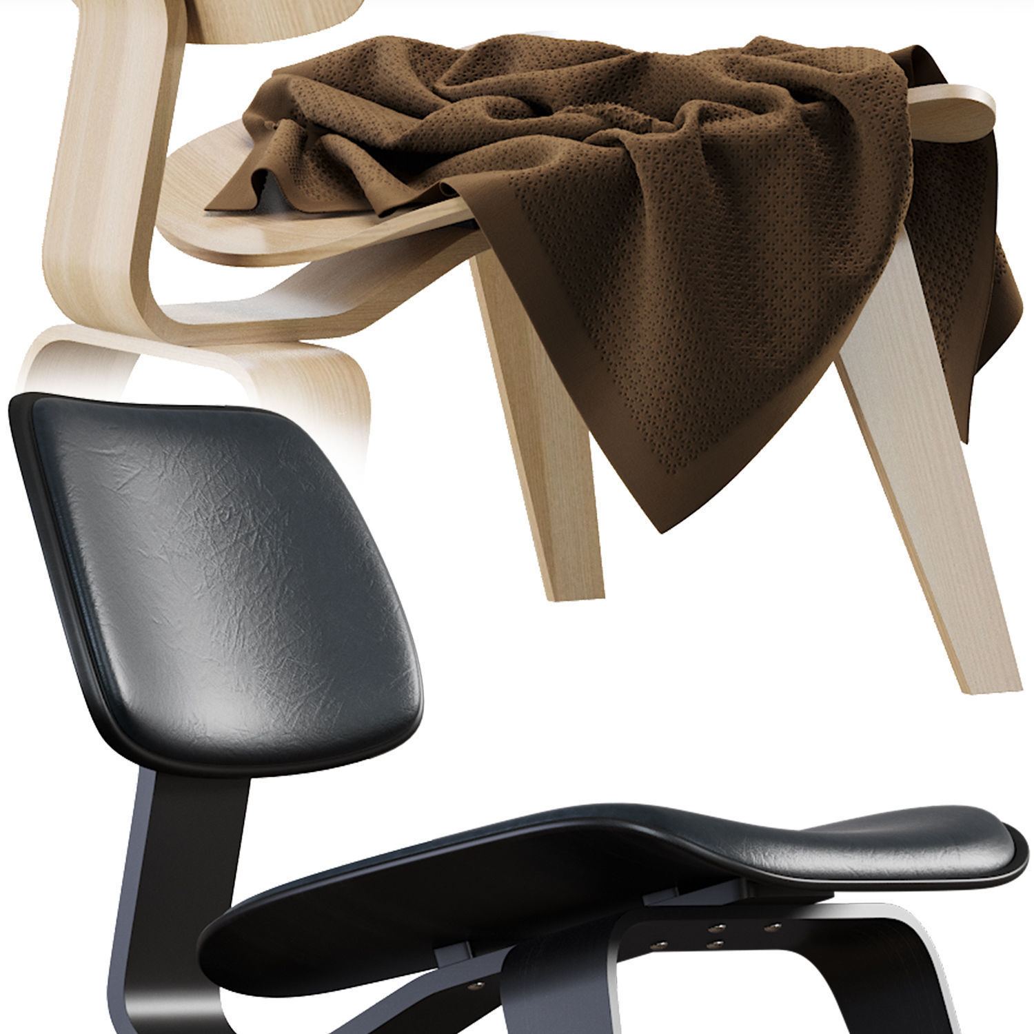 LCW Vitra Armchair by Nap 3D model | CGTrader