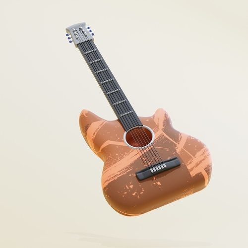 guitar 3D model | CGTrader