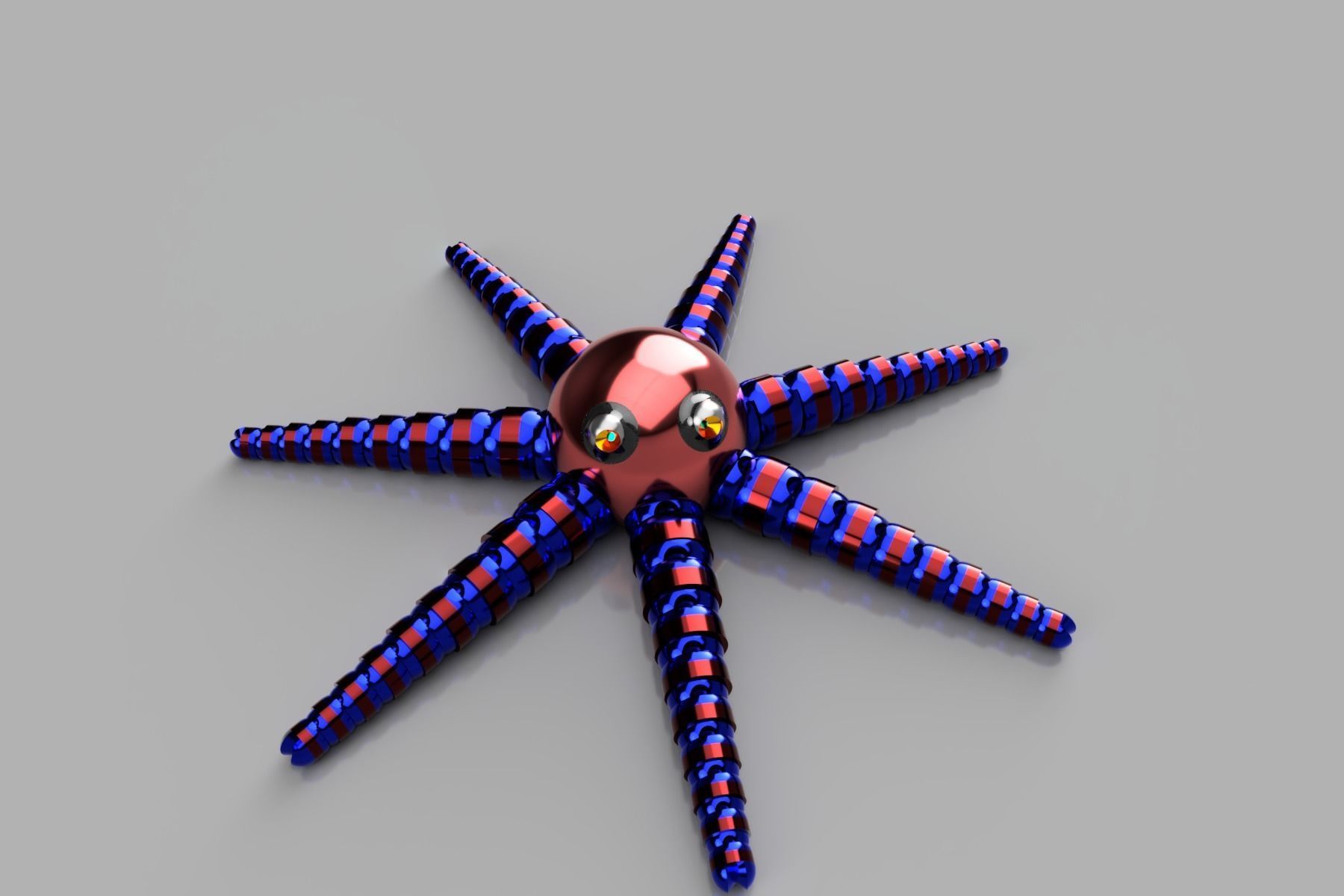 ARTICULATED SENTINAL OCTOPUS 360 TURNABLE BALL JOINT LEGS 3D model 3D ...