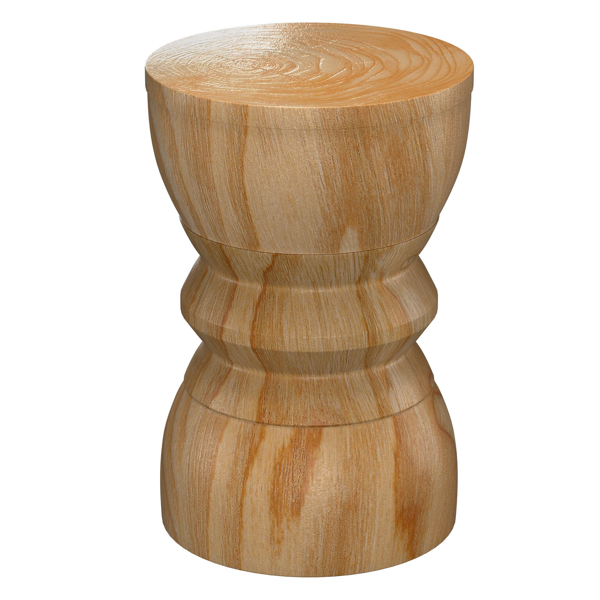 JAVA TEAK DRUM SIDE TABLE 3D model | CGTrader