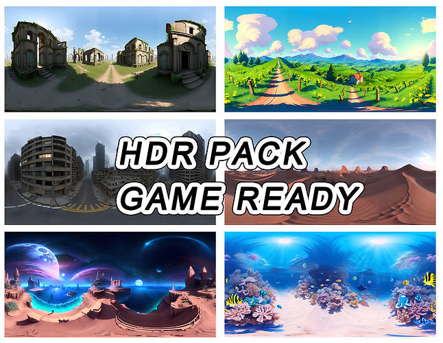HDR Pack Environments Game Ready Texture | CGTrader