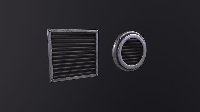 3D model Wall Vents 3D Model VR / AR / low-poly | CGTrader