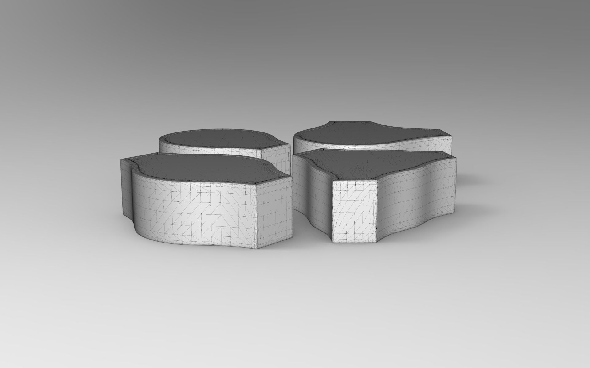 3D model Mongo Modular Seating VR / AR / low-poly | CGTrader