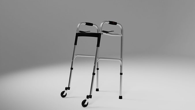 3D model Walker for Elderly or Injured in Recovery VR / AR / low-poly ...
