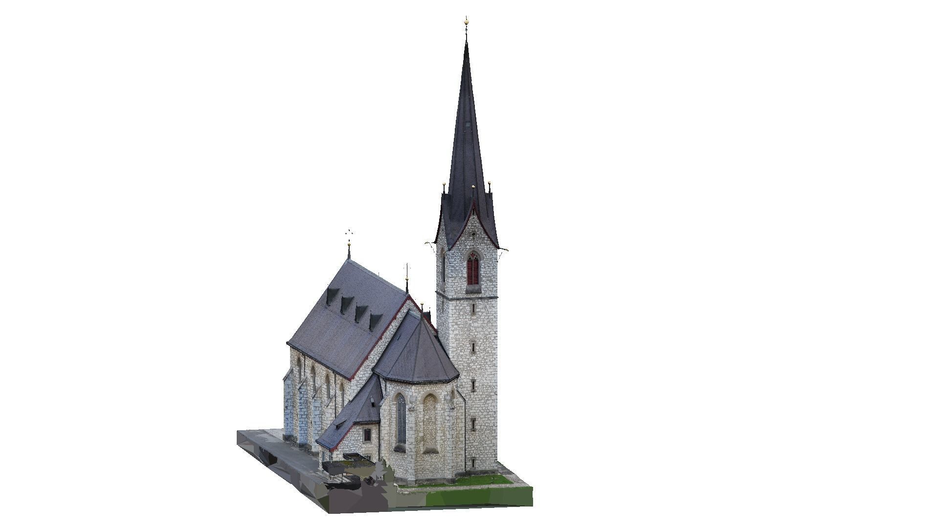 Catholic church 3D model rigged | CGTrader