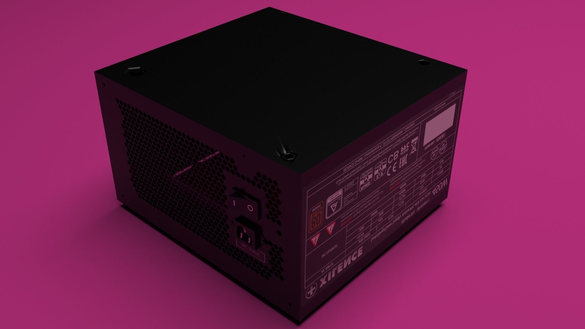 Black Power Supply Unit 3D model | CGTrader