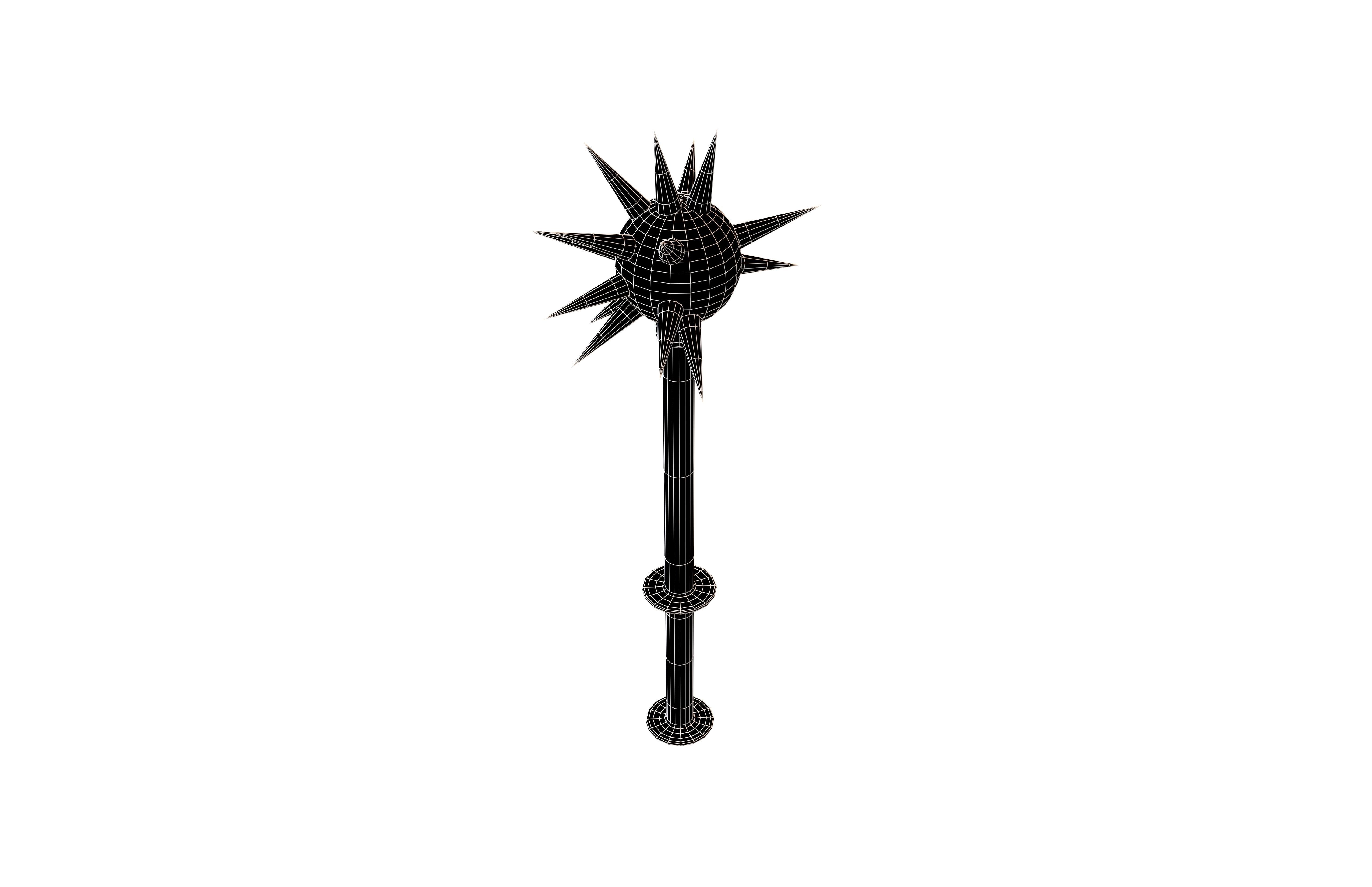 3D model Morning Star Weapon v1 009 VR / AR / low-poly | CGTrader