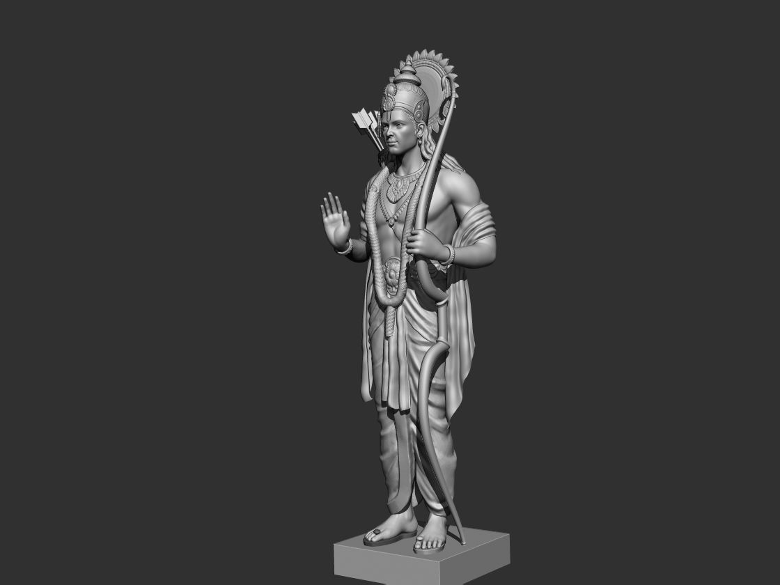 Lord Rama 3D model 3D printable | CGTrader