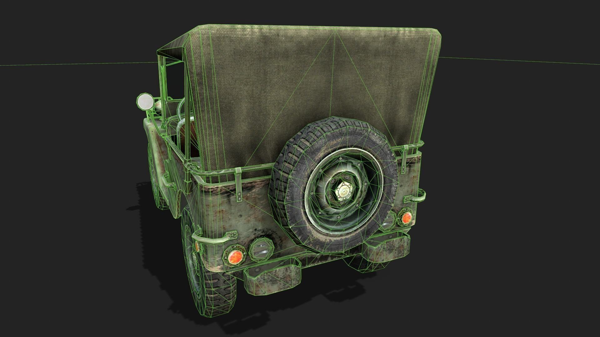 3D model Willy Jeep VR / AR / low-poly | CGTrader