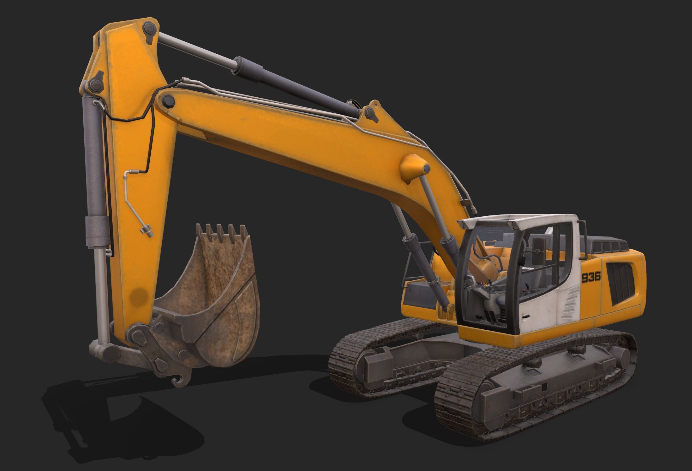 3D model Excavator 936 VR / AR / low-poly | CGTrader
