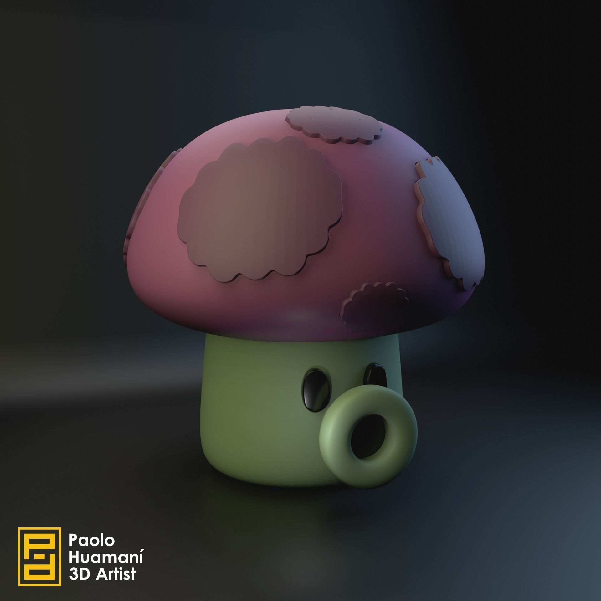Puff-shroom Plantas VS Zombies 3D model 3D printable | CGTrader