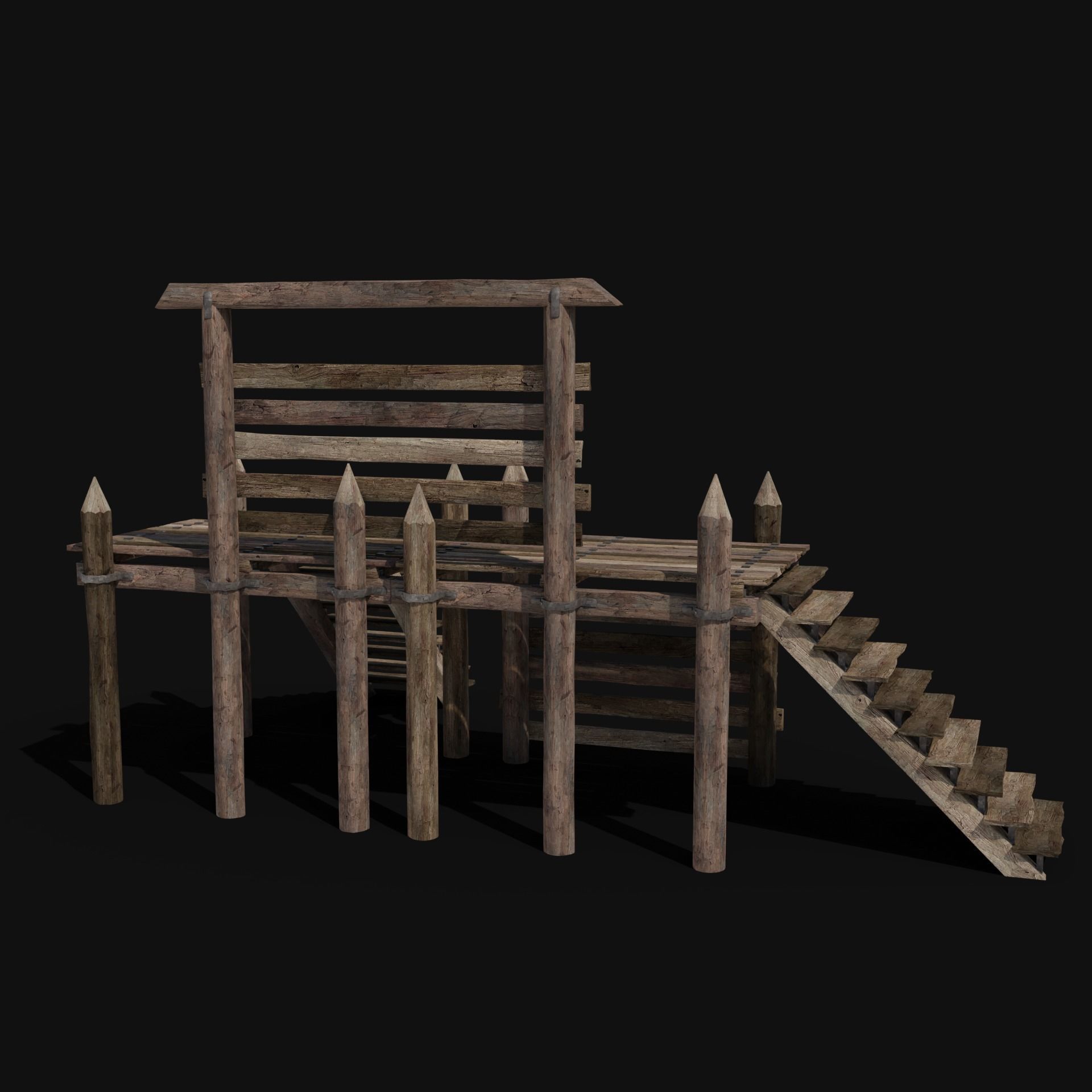 3D model ARENA FIGHT BATTLE MEDIEVAL WAR FIGHTING TRAP BUILDER ...