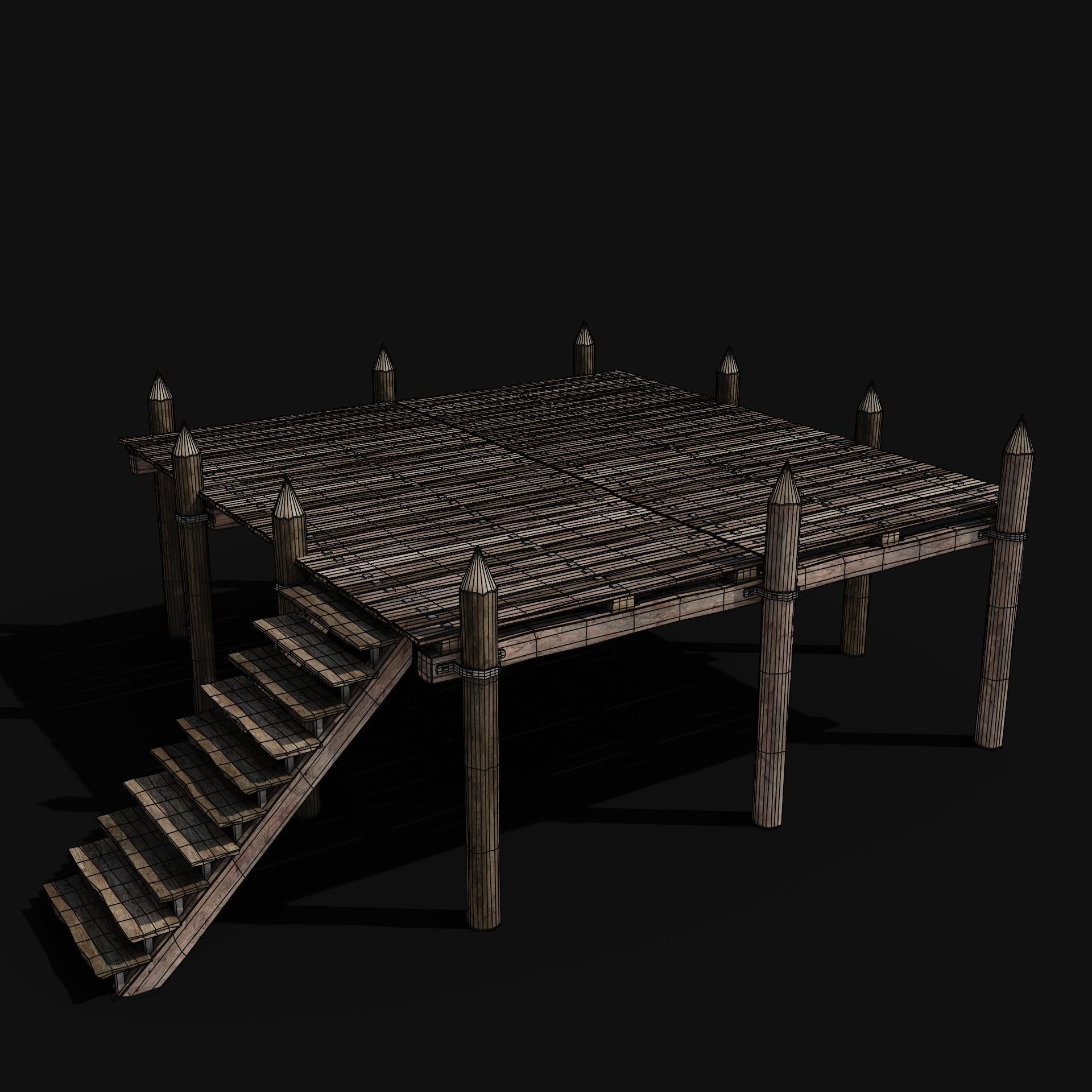 3D model ARENA FIGHT BATTLE MEDIEVAL WAR FIGHTING TRAP BUILDER ...
