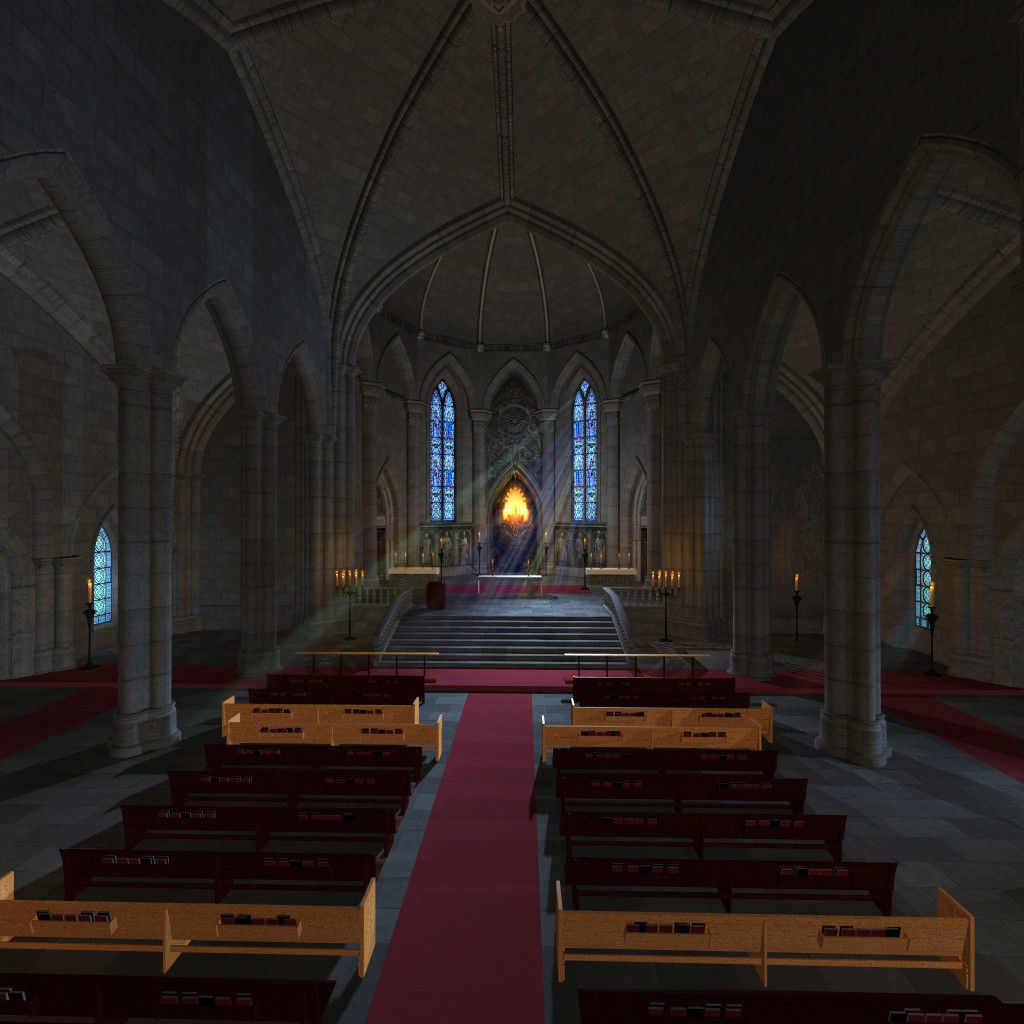 3D model Church VR / AR / low-poly | CGTrader