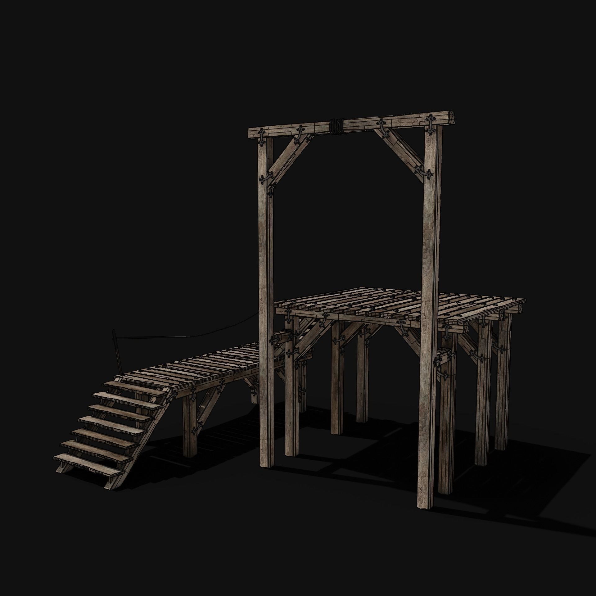 3D model FIGHTING ARENA FIGHT BATTLE MEDIEVAL WAR TRAP BUILDER ...