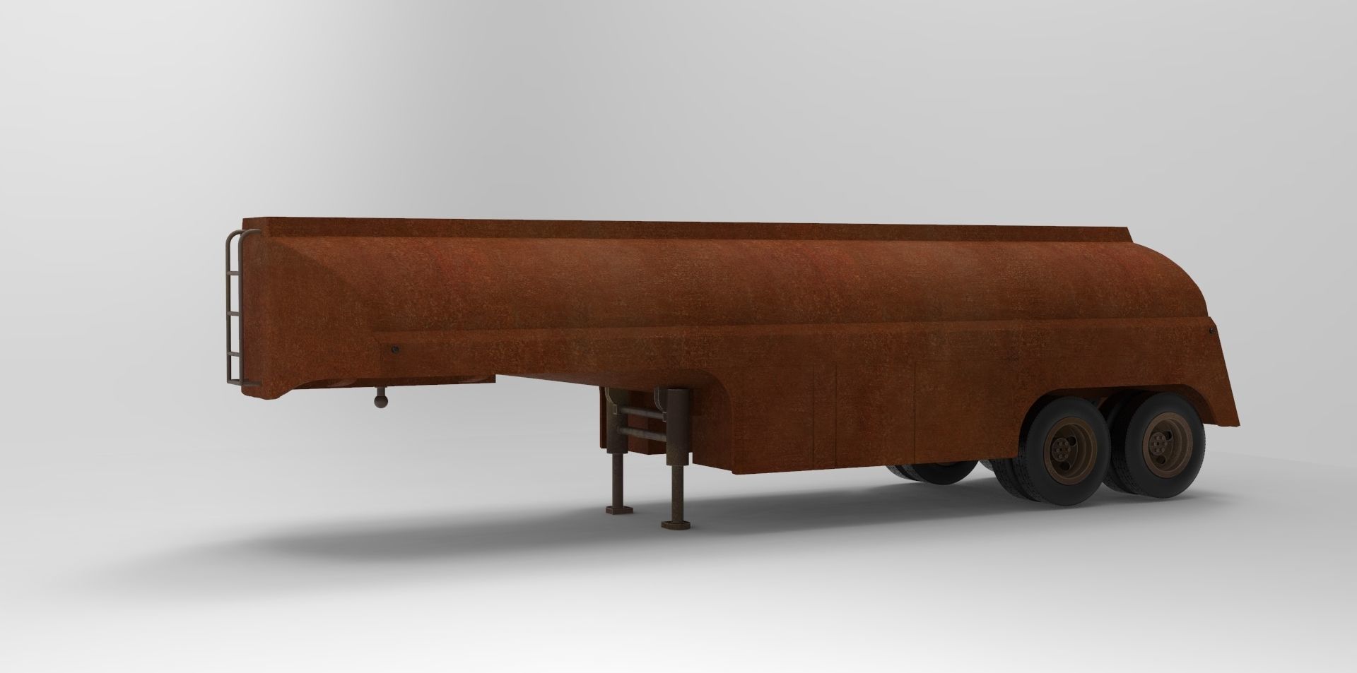Fuel Tanker trailer for Truck from the movie Duel 3D model 3D printable ...