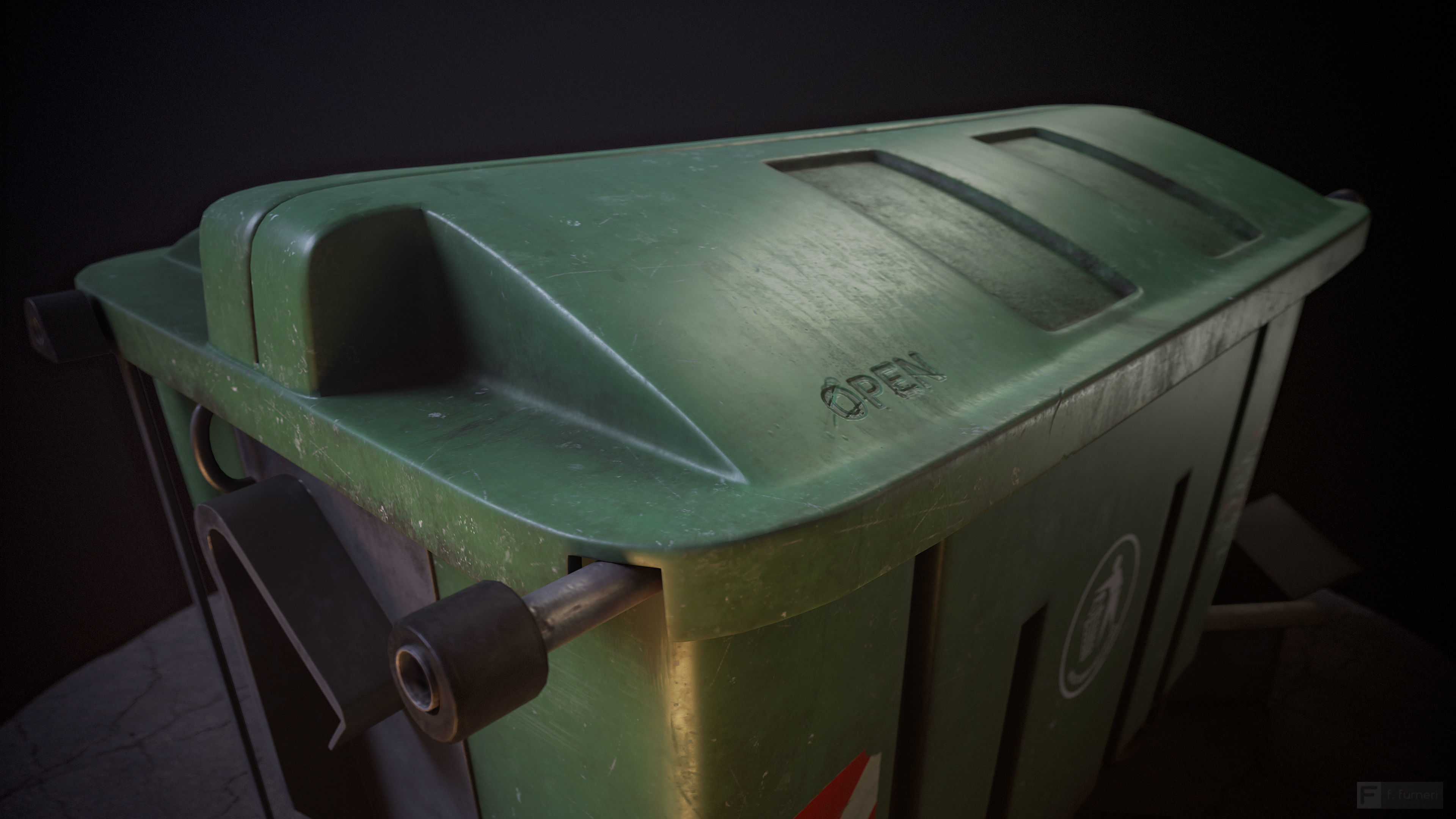 3D model Urban Garbage Dumpster VR / AR / low-poly | CGTrader